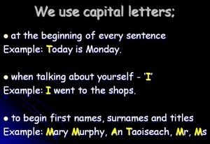 rules about capital letters