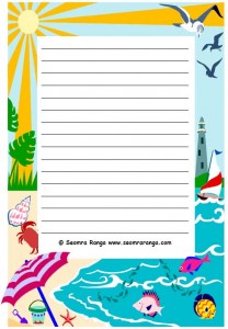 Summer Lined Page #6 | Seomra Ranga