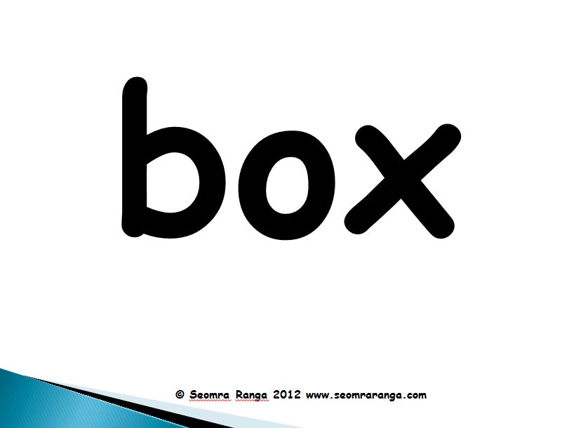 CVC Words Beginning With B | Seomra Ranga