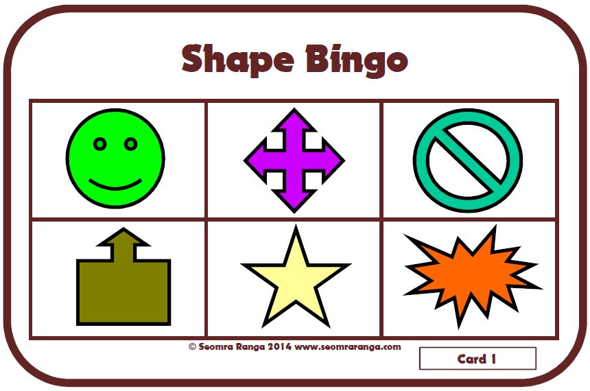 Shape Bingo | Seomra Ranga