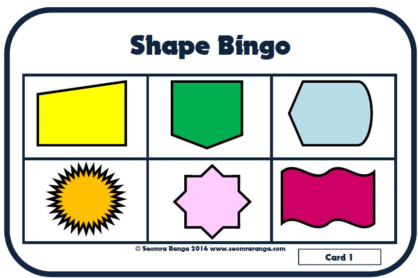Shape Bingo 03 | Seomra Ranga