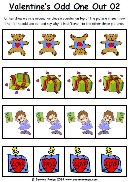 Valentine’s Odd One Out 02 | Seomra Ranga
