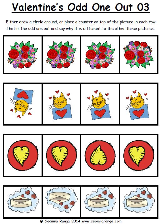 Valentine’s Odd One Out 03 | Seomra Ranga