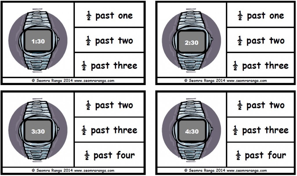 Peg Digital Time: Half Past | Seomra Ranga