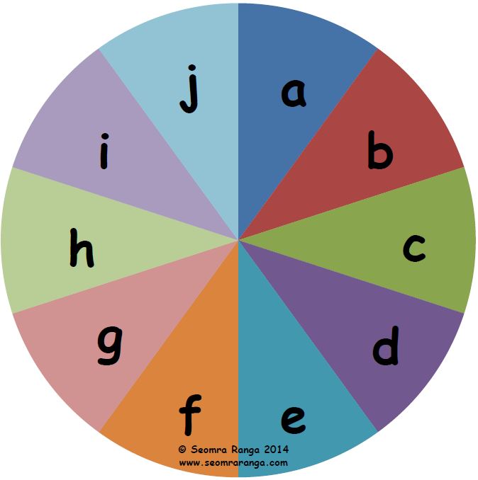 Peg Disc Letters 01 | Seomra Ranga