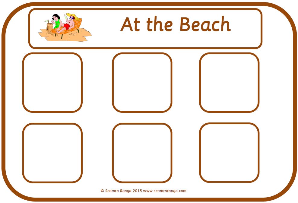 Beach, School and Zoo Sorting | Seomra Ranga