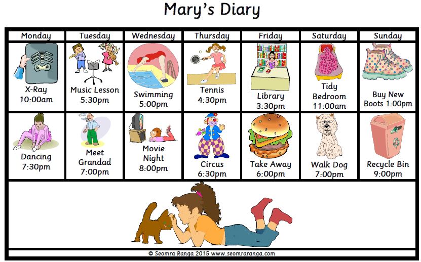 Weekly Diary 01 | Seomra Ranga