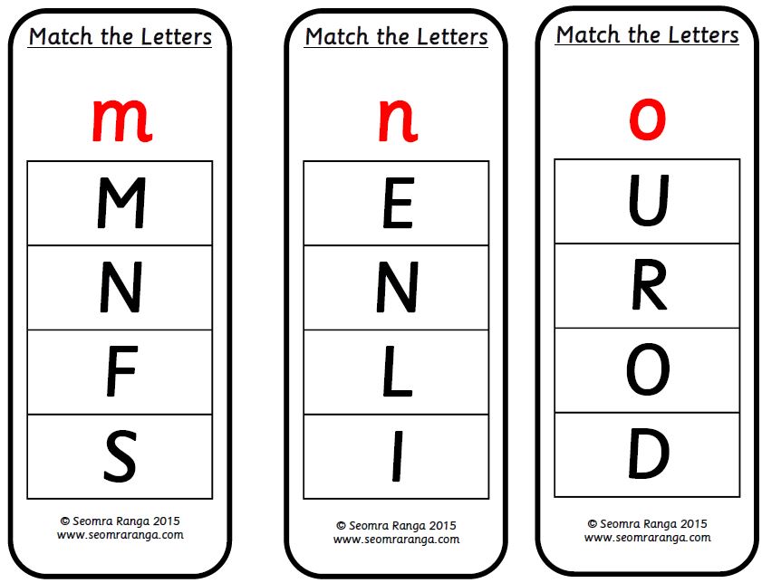 Peg Match the Letters 02 | Seomra Ranga