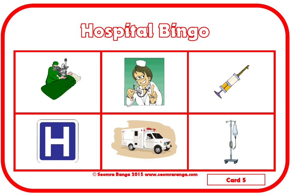 Hospital Bingo 01 | Seomra Ranga
