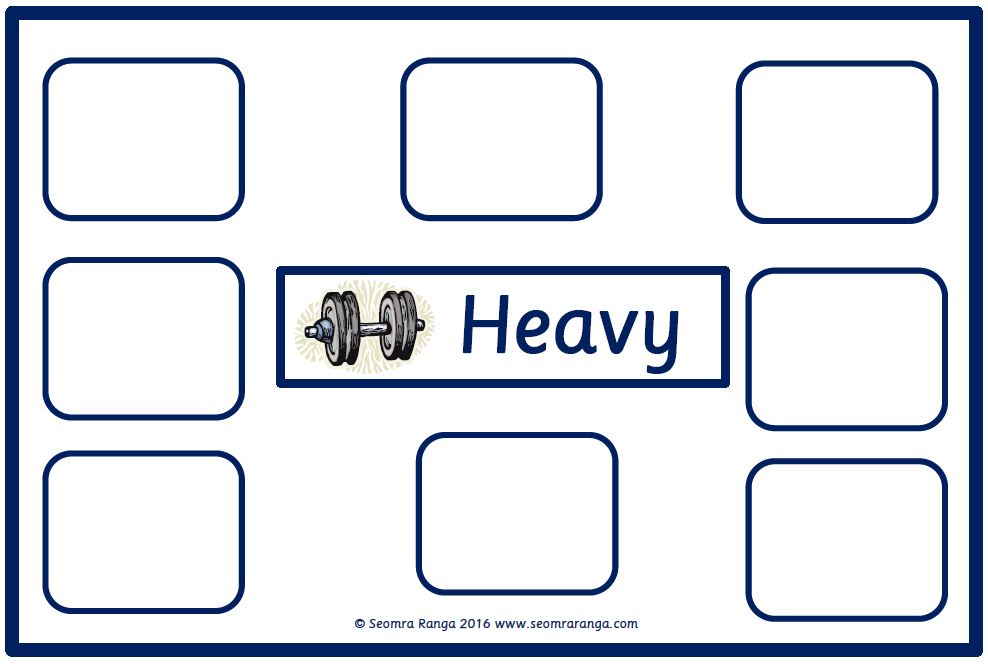 Heavy & Light Sorting | Seomra Ranga