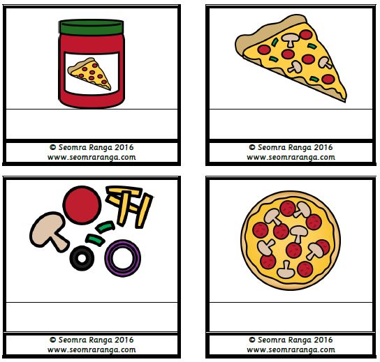 Pizza Vocabulary Matching | Seomra Ranga