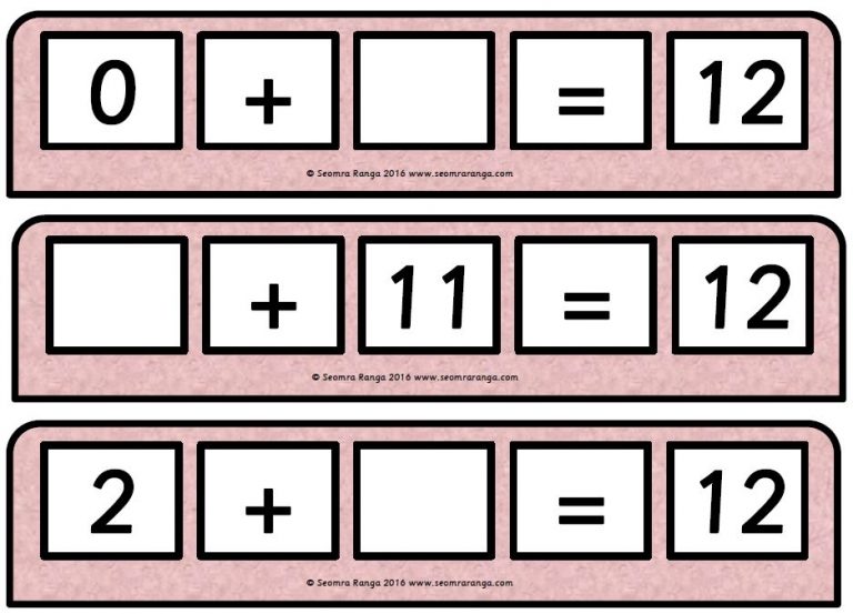 Make 12 Cards | Seomra Ranga