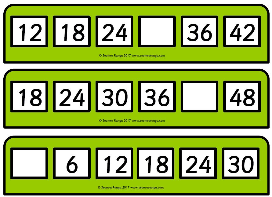 Skip Counting in 3s, 6s, 9s | Seomra Ranga