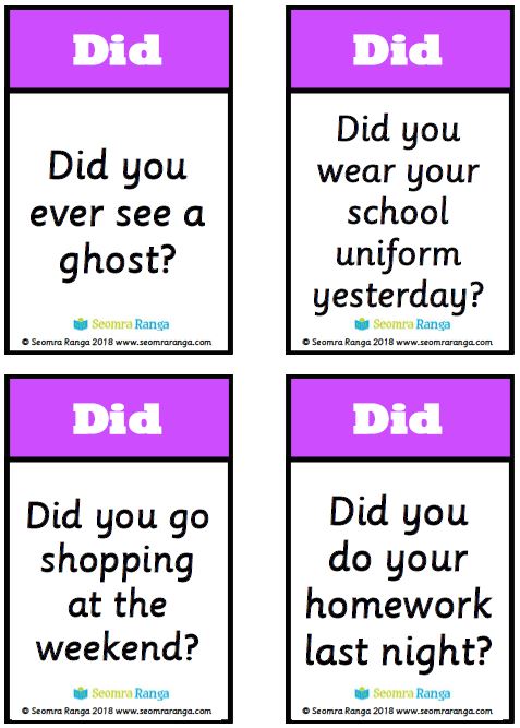 Did Questions | Seomra Ranga