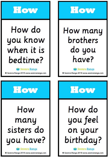 “How” Questions | Seomra Ranga