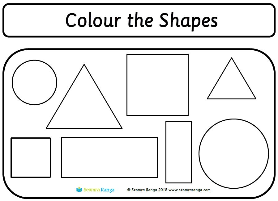Colour the Shapes | Seomra Ranga