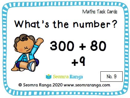Maths Task Cards – What’s the Number 01 | Seomra Ranga