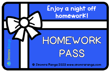 Homework Passes | Seomra Ranga